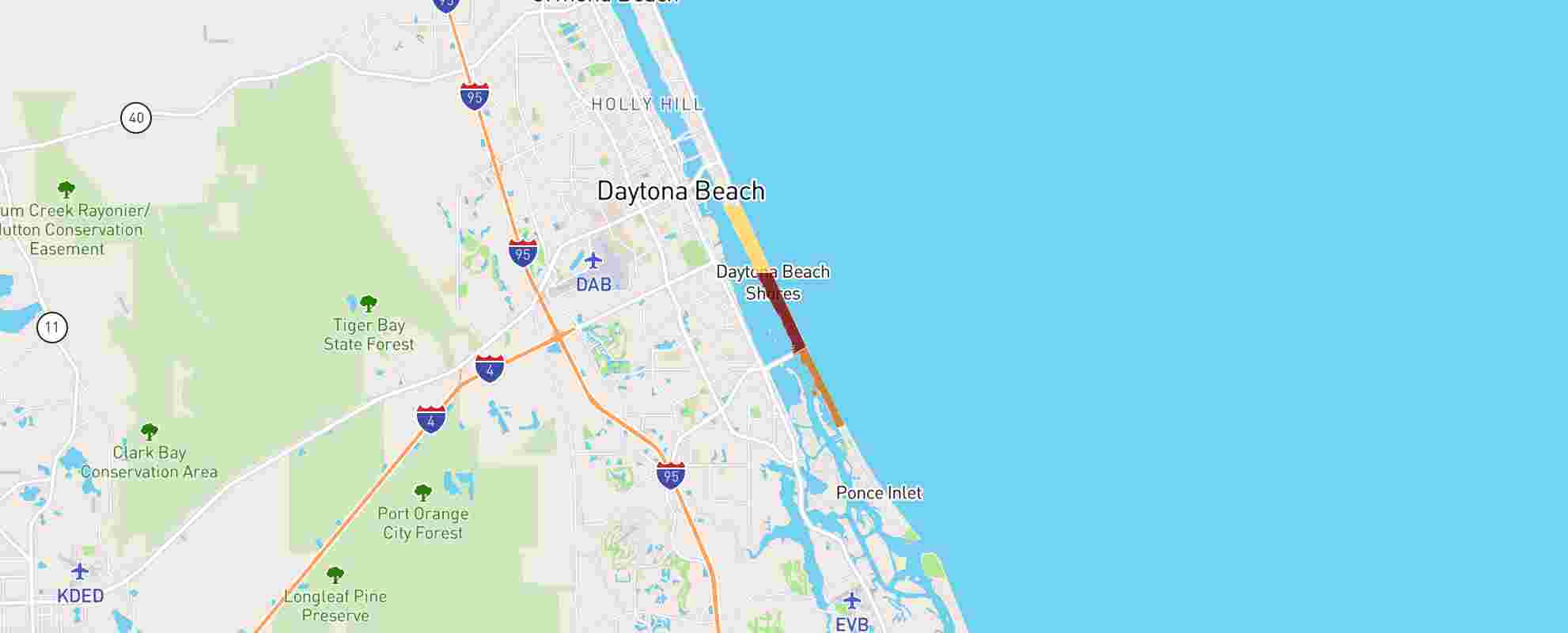 Daytona Florida Map Daytona Beach Map GoodDive.com