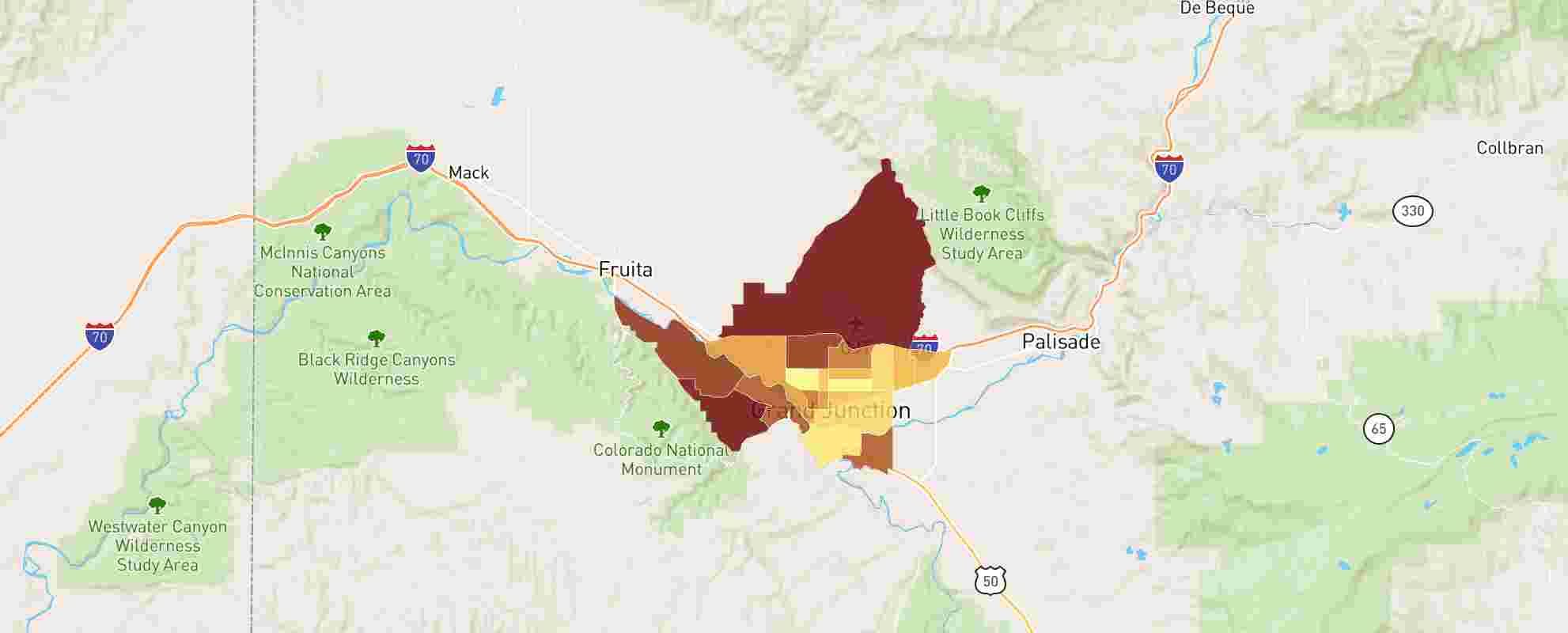 Mapa De Colorado Grand Junction Colorado Scenic Byways Map | Drive