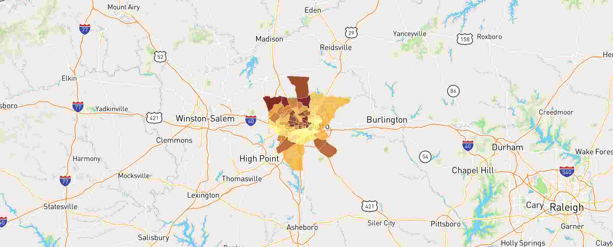 Greensboro Nc Zip Code Map Greensboro, NC LocalWiki