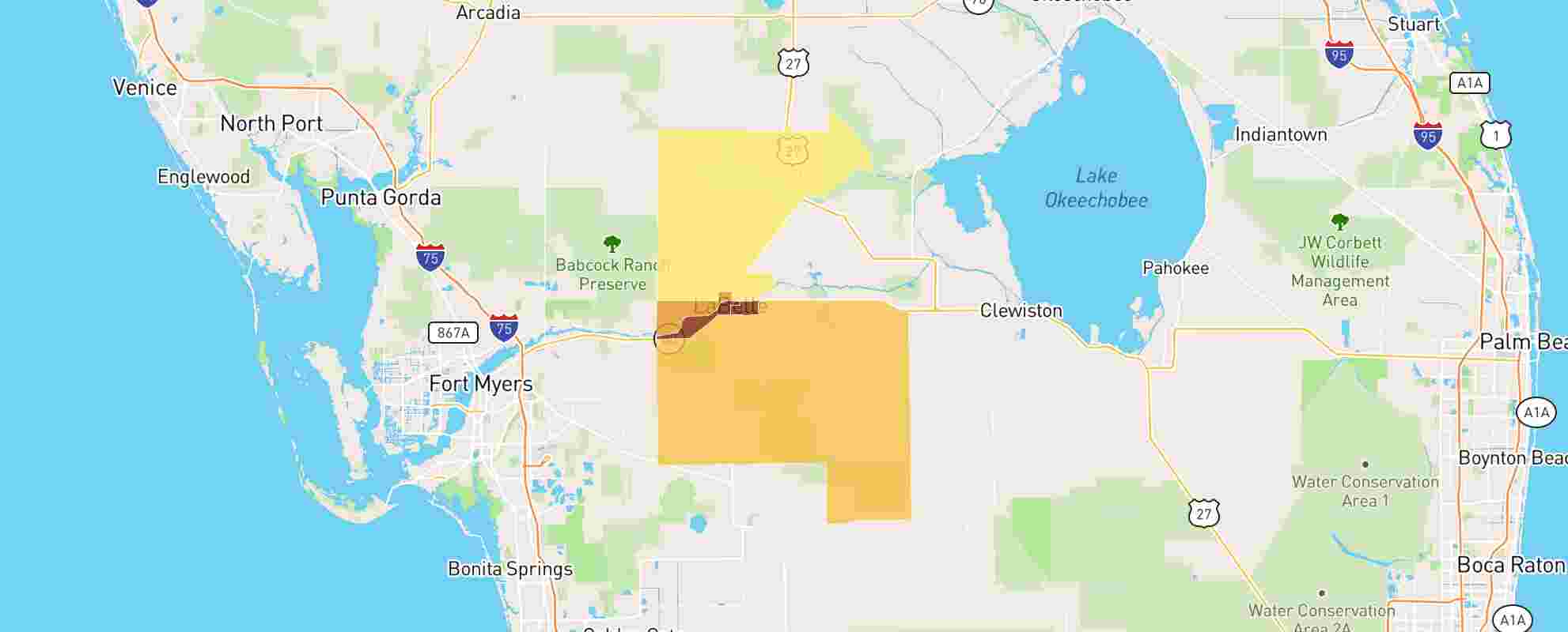 Mapa De Labelle Florida