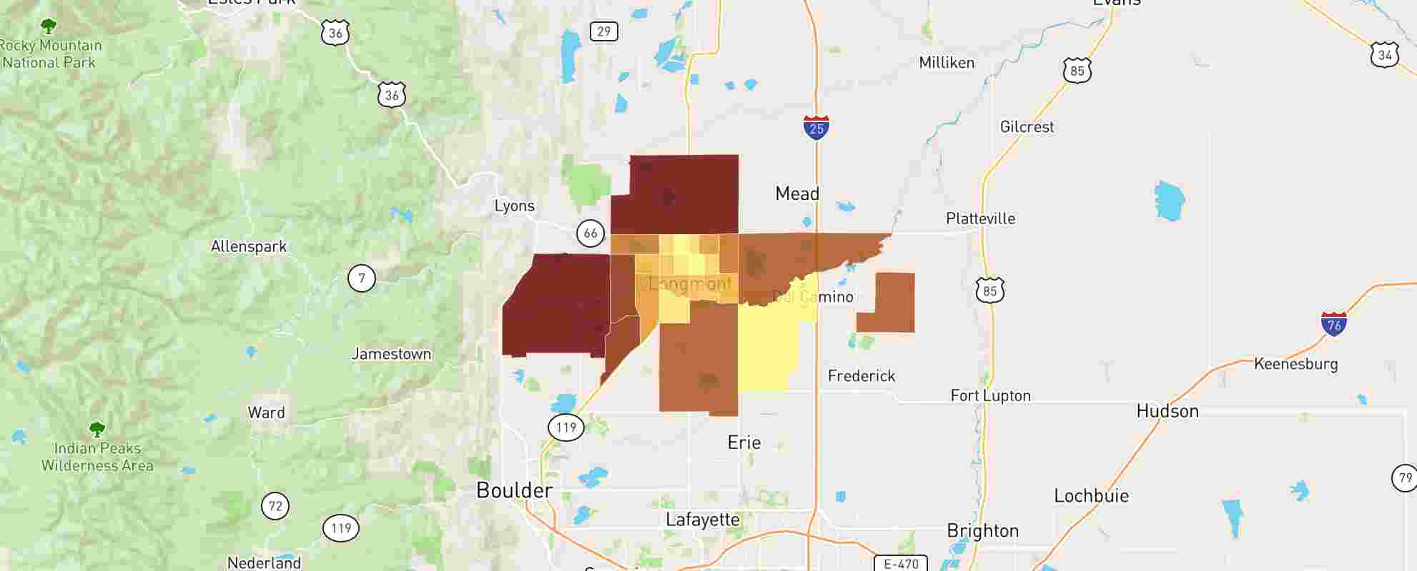 Mapa De Longmont, Colorado Map Of Colorado Cities Colorado Road Map