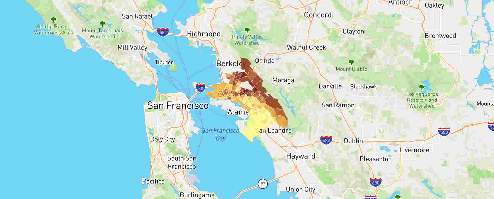Mapa De Oakland, California Oakland – How The Bay Was Built