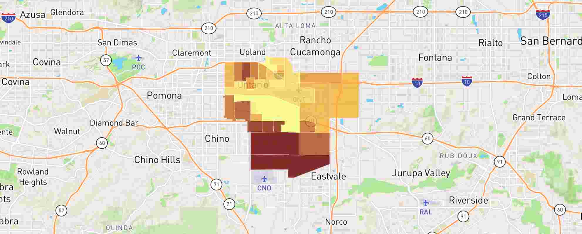 Ontario California Map Oakville Ontario Map TravelsFinders.Com