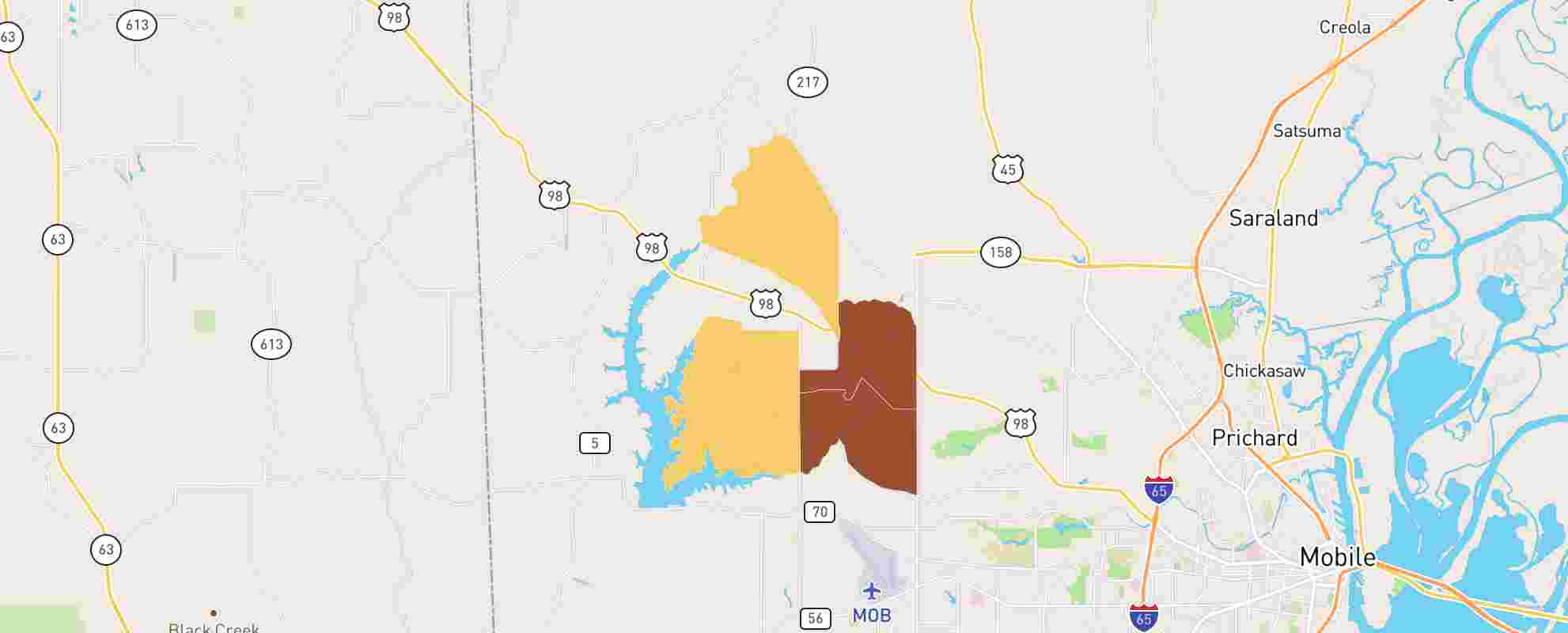 City Of Semmes Al Map
