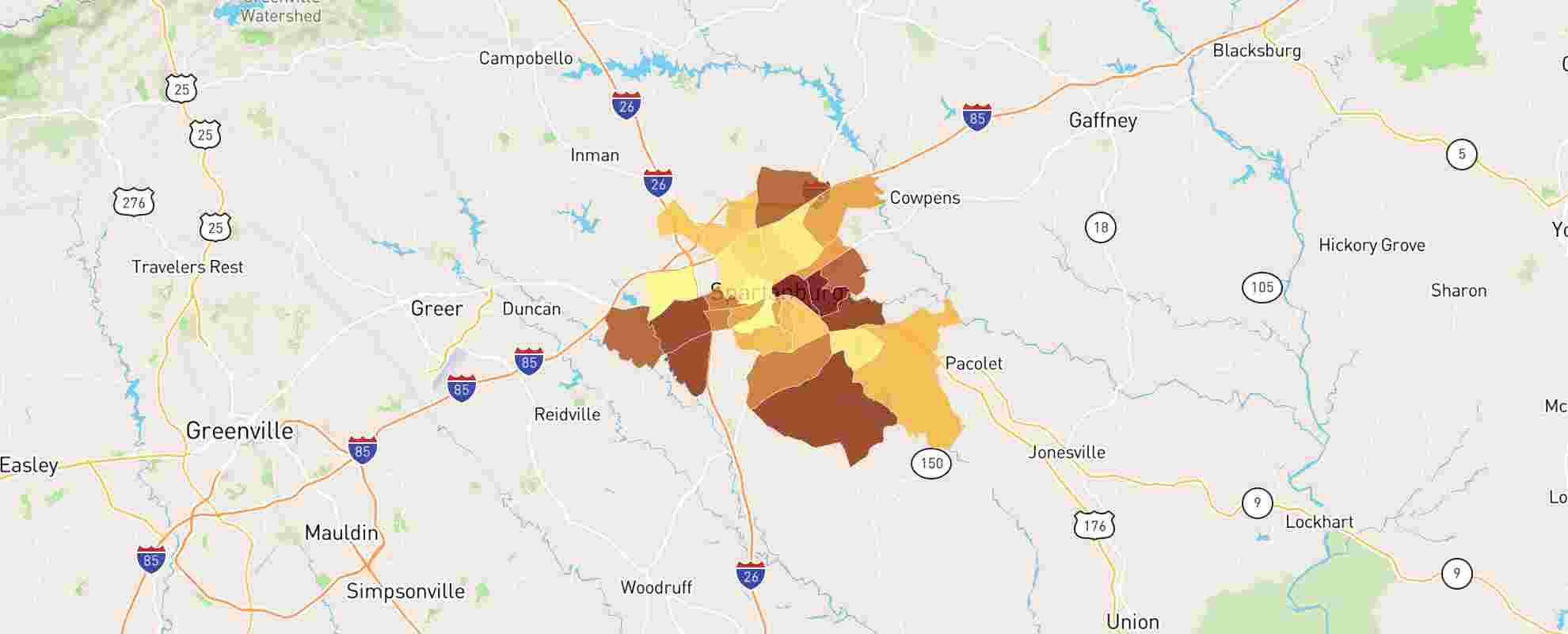 Spartanburg South Carolina Map Wellville Spartanburg South Carolina