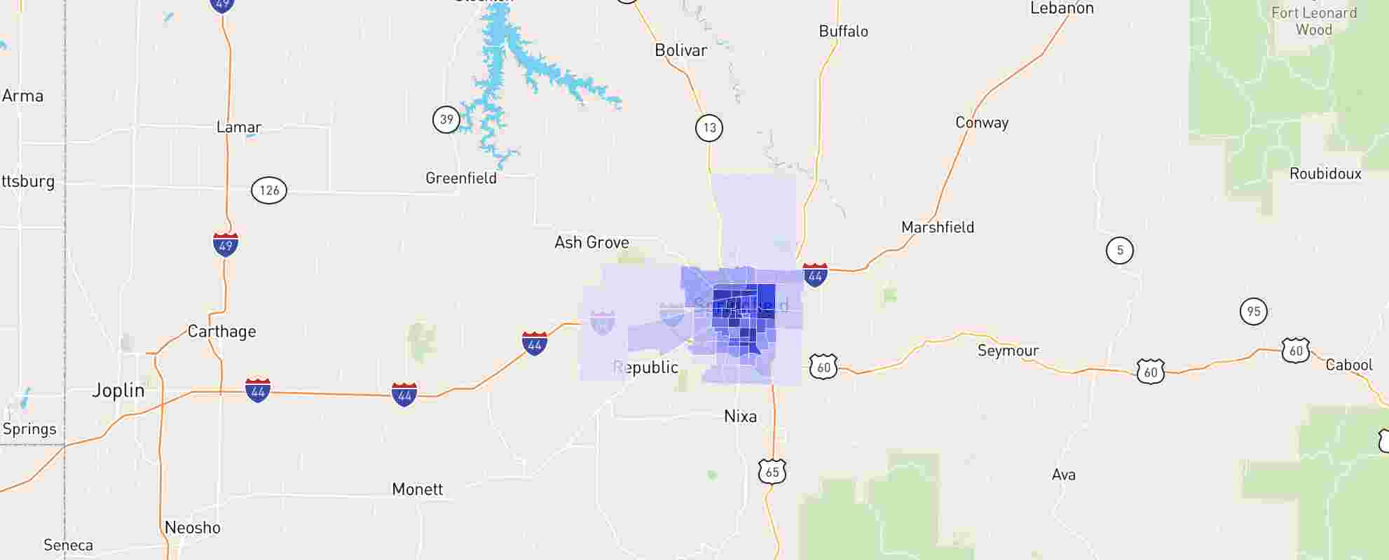 Springfield Oklahoma Map Springfield, MO Crime Rates And Statistics