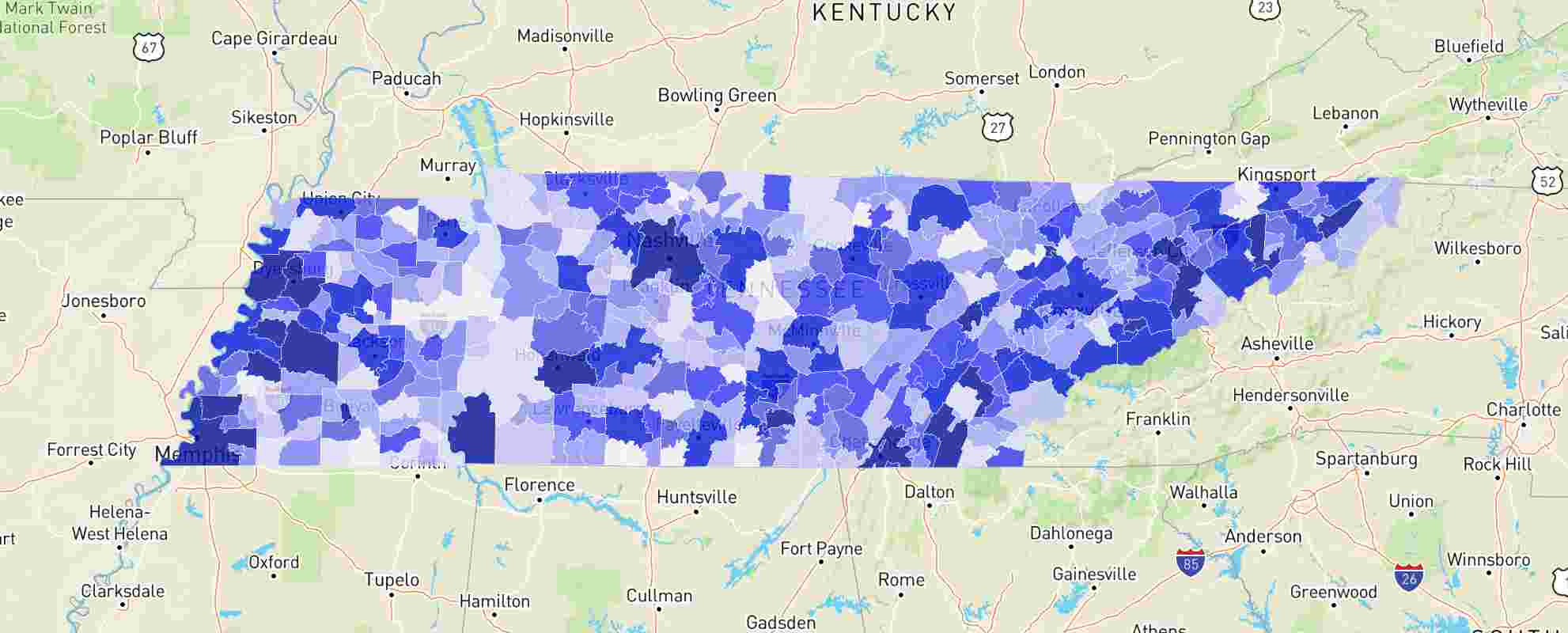 Crime Map Of Clarksville Tennessee