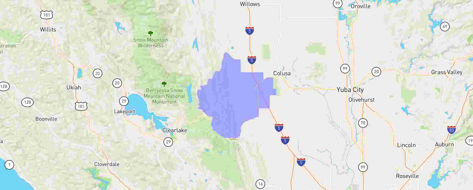 Mapa De Williams, California Map Of Williams, CA, California