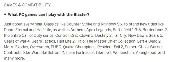 Arkade Blaster - immersive mobile game controller