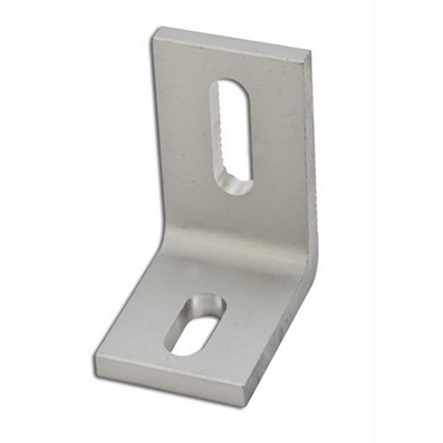 Solarworld EC0427 Sunfix Serrated Slotted L-Bracket; Aluminum, Clear ...