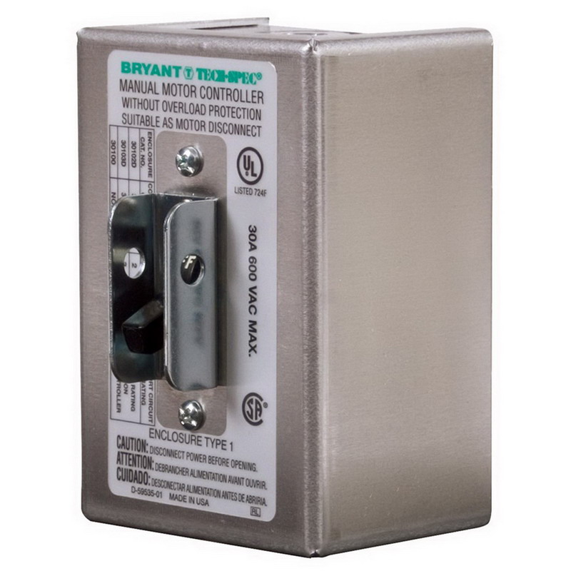 Bryant Electric 30103D Toggle Standard Size Class J Fusible Disconnect Bryant Electric 30103D Toggle Standard Size Class J Fusible Disconnect