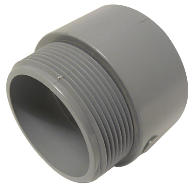Cantex 5140109 SCH 40/80 Terminal Adapter; 2-1/2 Inch, Male, Rigid PVC ...