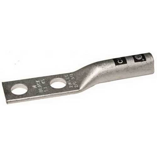 Ilsco CRC-4L2 Compression Lug; 2 Hole, 1/2 Inch Stud, 4 AWG Stranded ...
