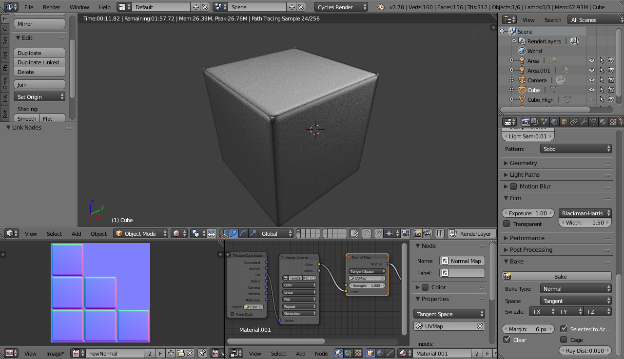 Bad normal map edges - CG Cookie