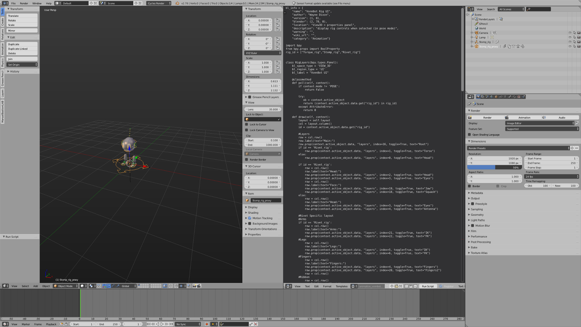 animation_vonnbots278 script not working - CG Cookie