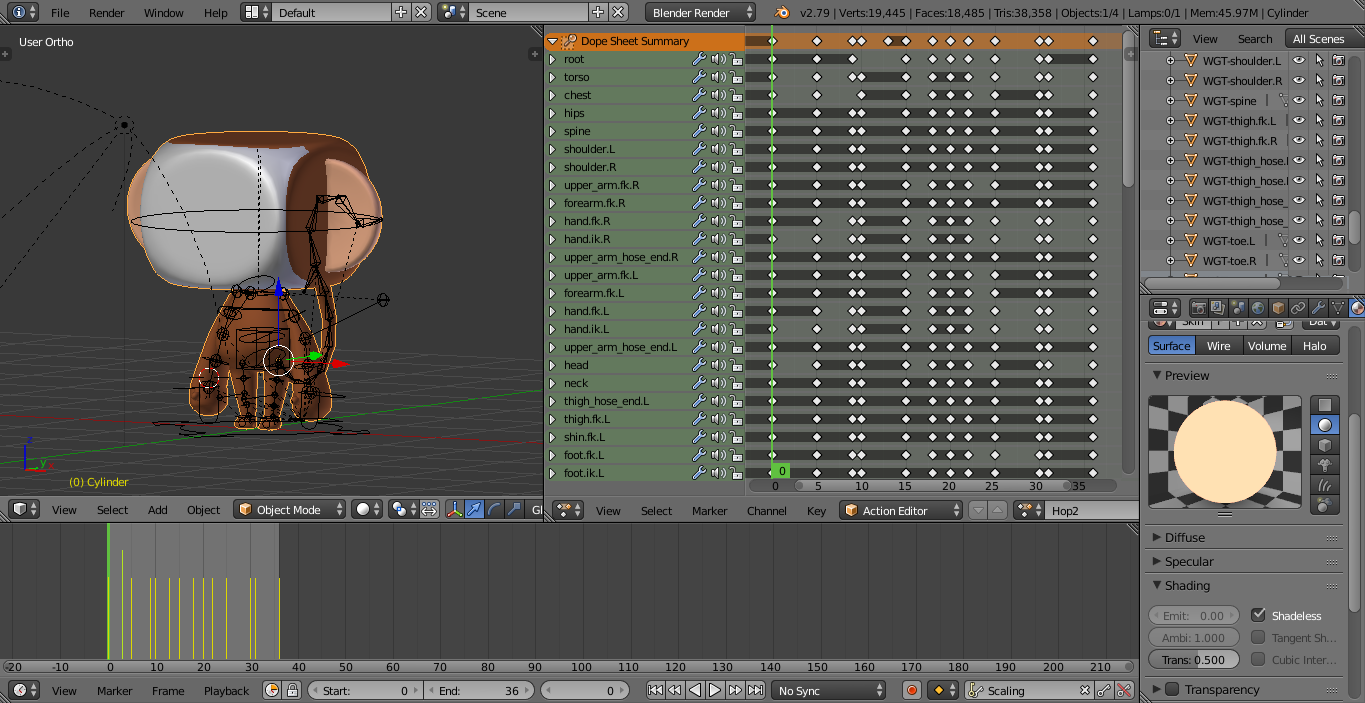 My character gets deformed with animation - CG Cookie