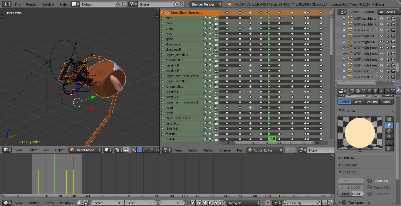 My character gets deformed with animation - CG Cookie