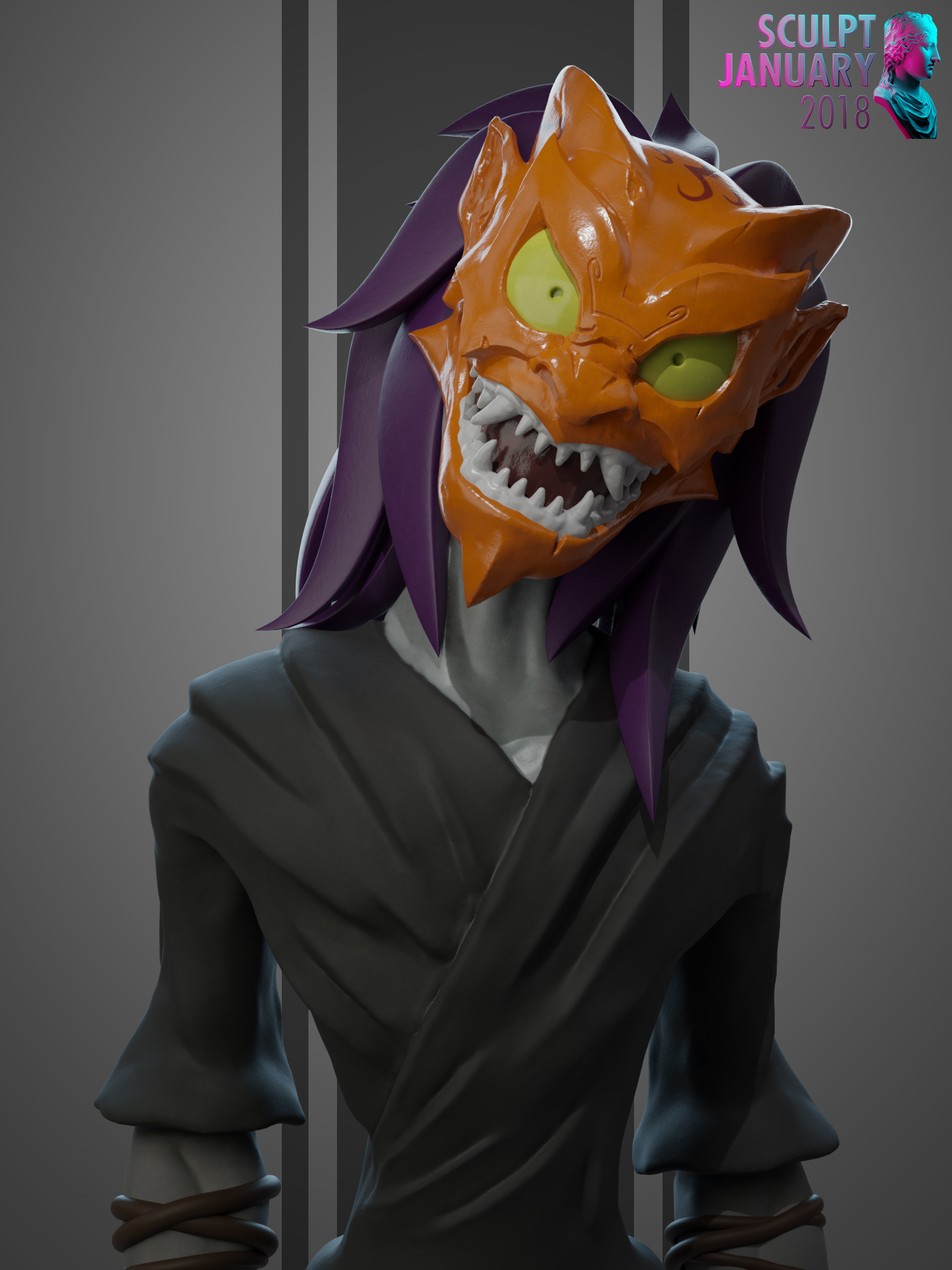 Oni Mask Jackie Chan