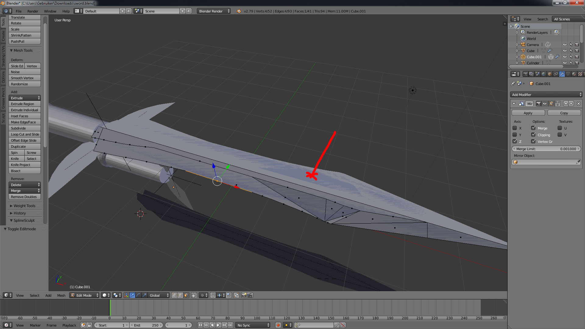 Extrude Problem - CG Cookie