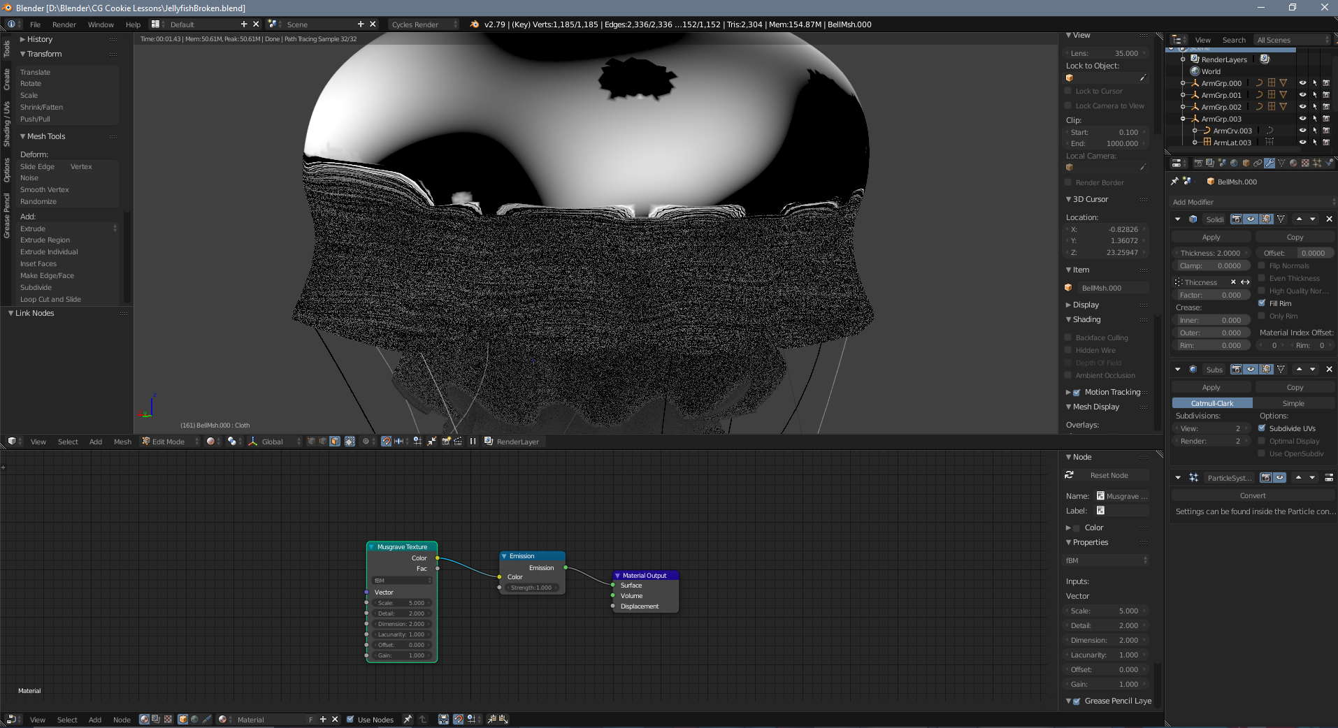Musgrave texture inconsistent across model - CG Cookie