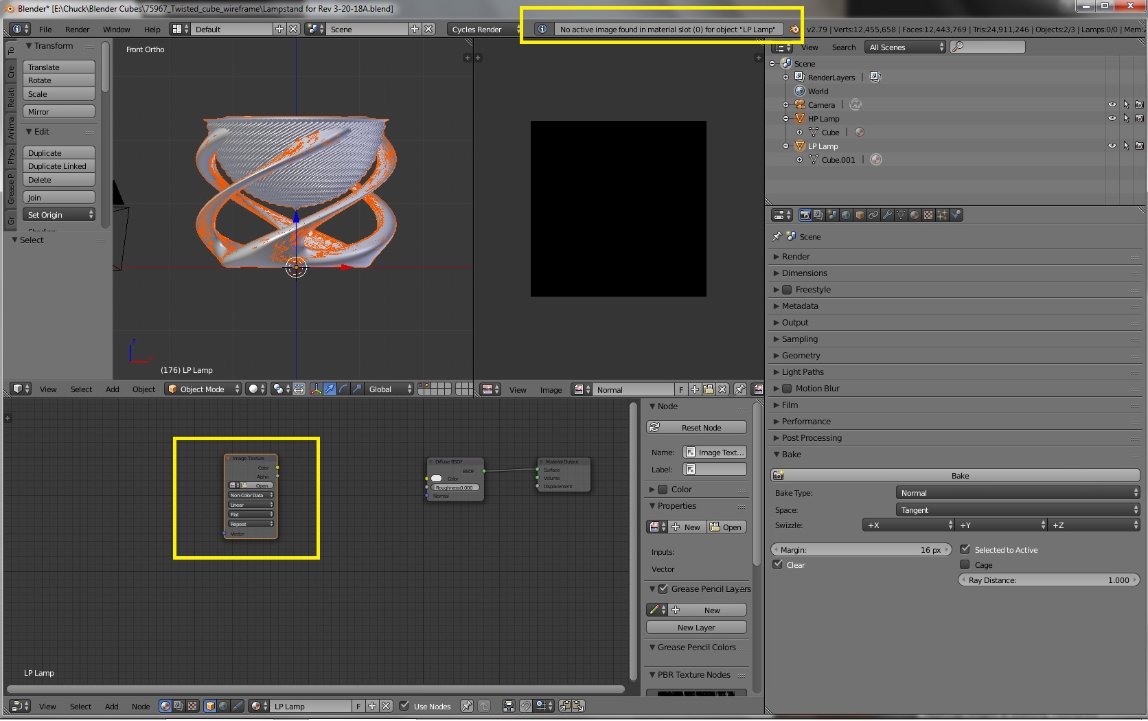 Baking Problem- image error - CG Cookie