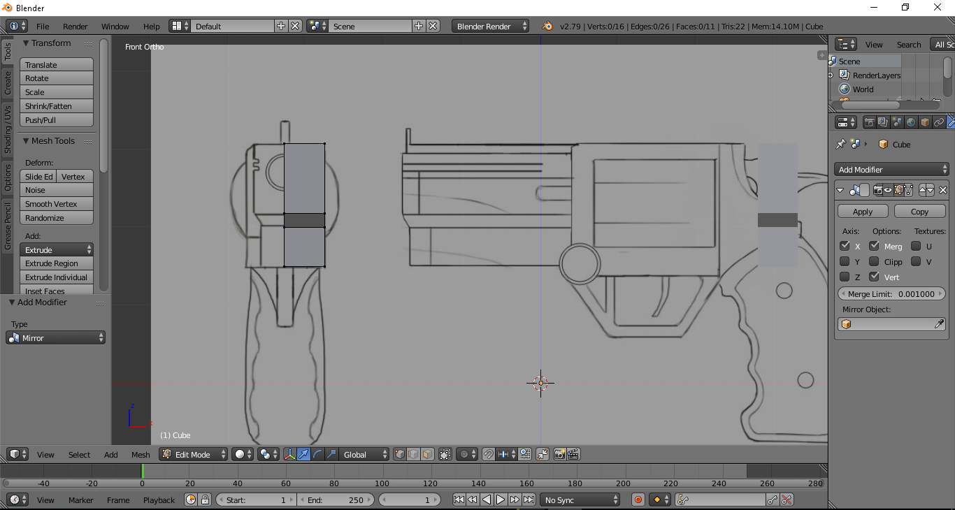 I have a problem with mirror modifier. I don't how to fix it. - CG Cookie