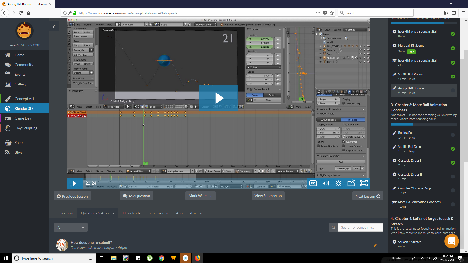 How does one re-submit? - CG Cookie