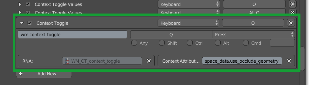 Keyboard shortcut for limit selection to visible. - CG Cookie