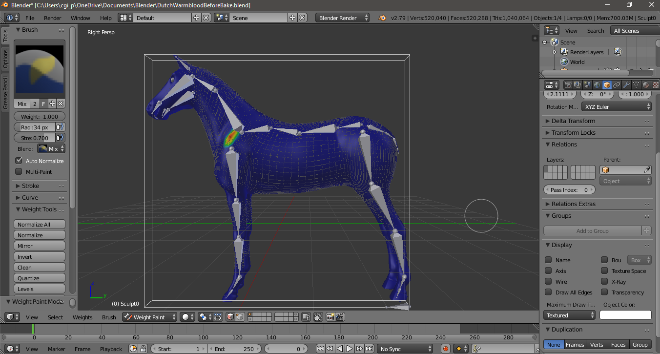 Weight Paint Issues in Blender - CG Cookie