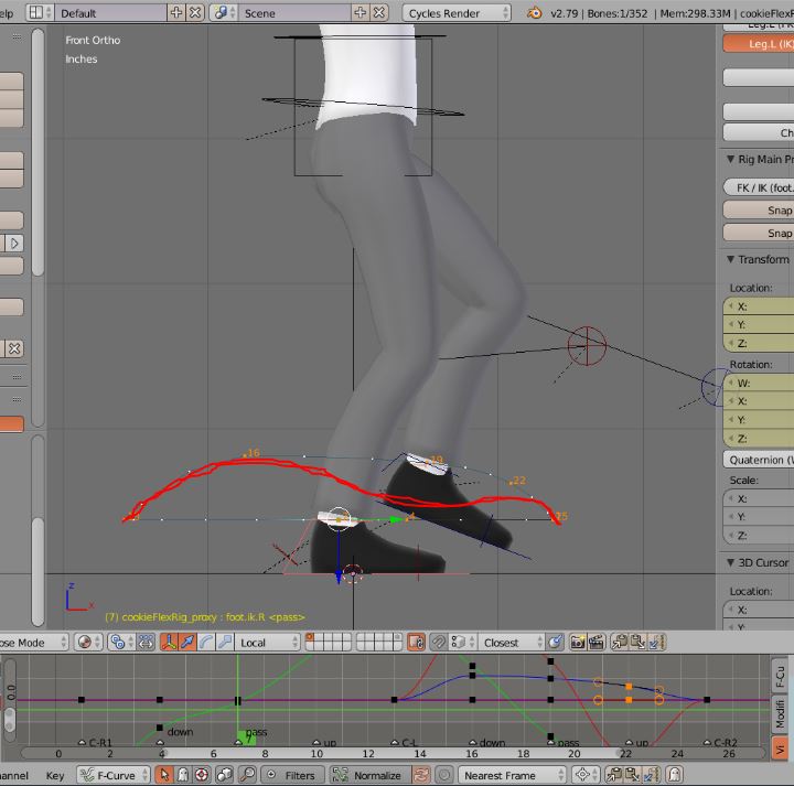 How to Deal with Knee Pop in a Walk Cycle? - CG Cookie