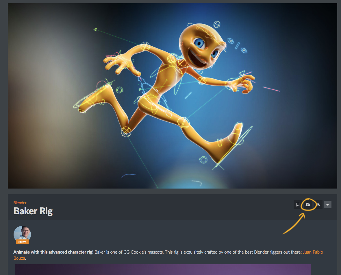 Where to download this rig - CG Cookie