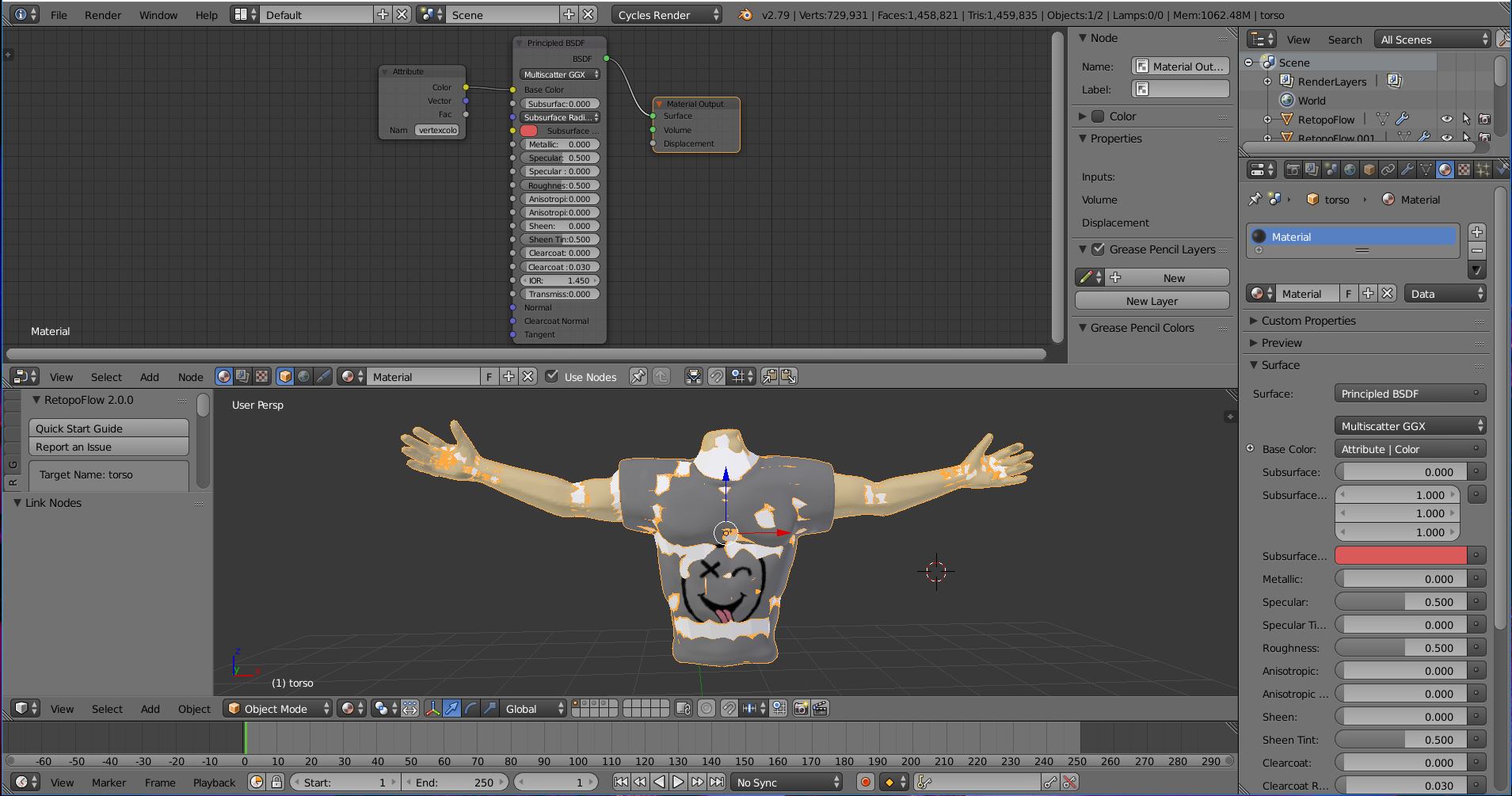 How to bake normal/height/light maps into retopologized meshes - CG Cookie