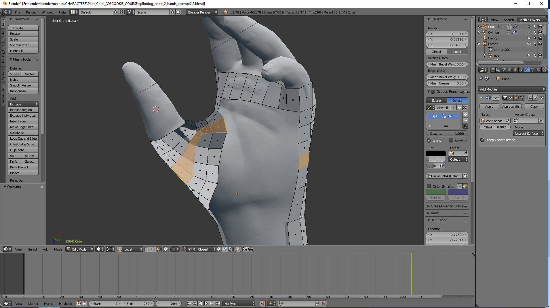 Cant figure out edge loop alignment. - CG Cookie