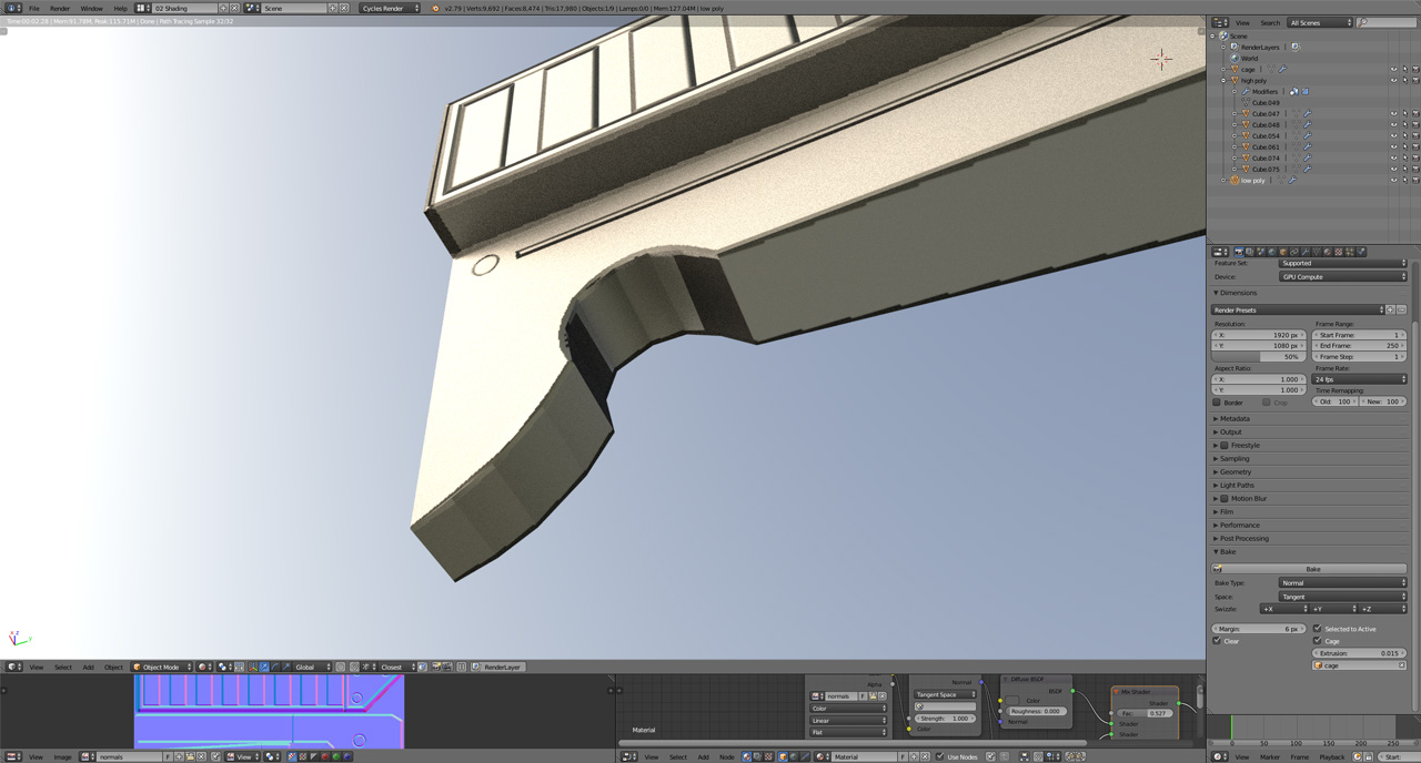 Jagged edges and smooth shading issues on normal baking exercise - CG ...