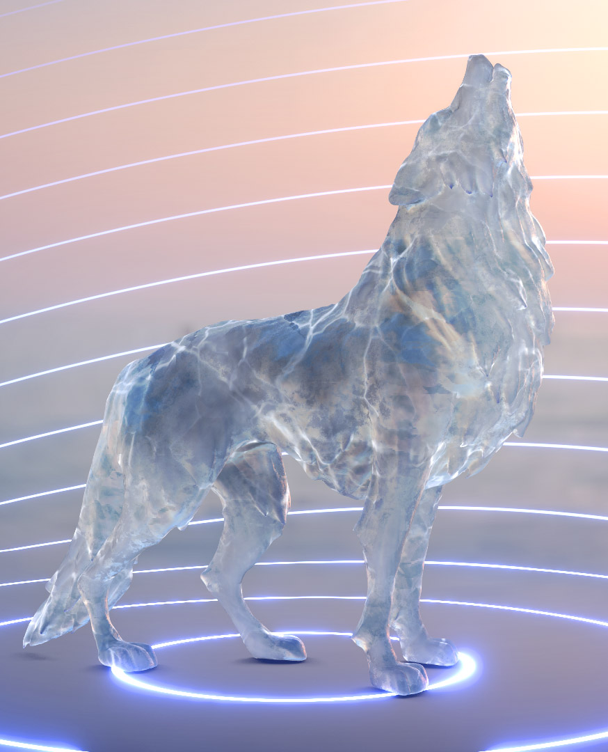 Creating an Icy Wolf Sculpture with Blender 2.8 and Eevee - CG Cookie