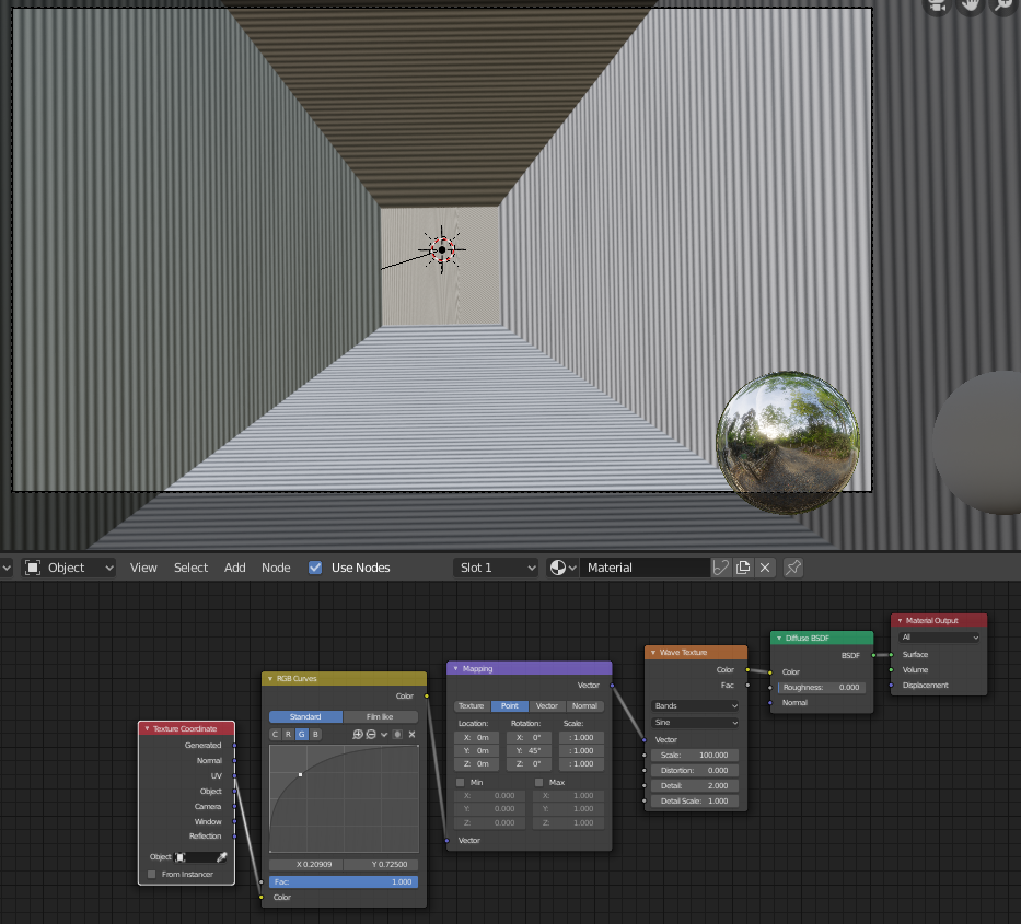 Crosshatch - Texture Scale by Camera Distance - CG Cookie