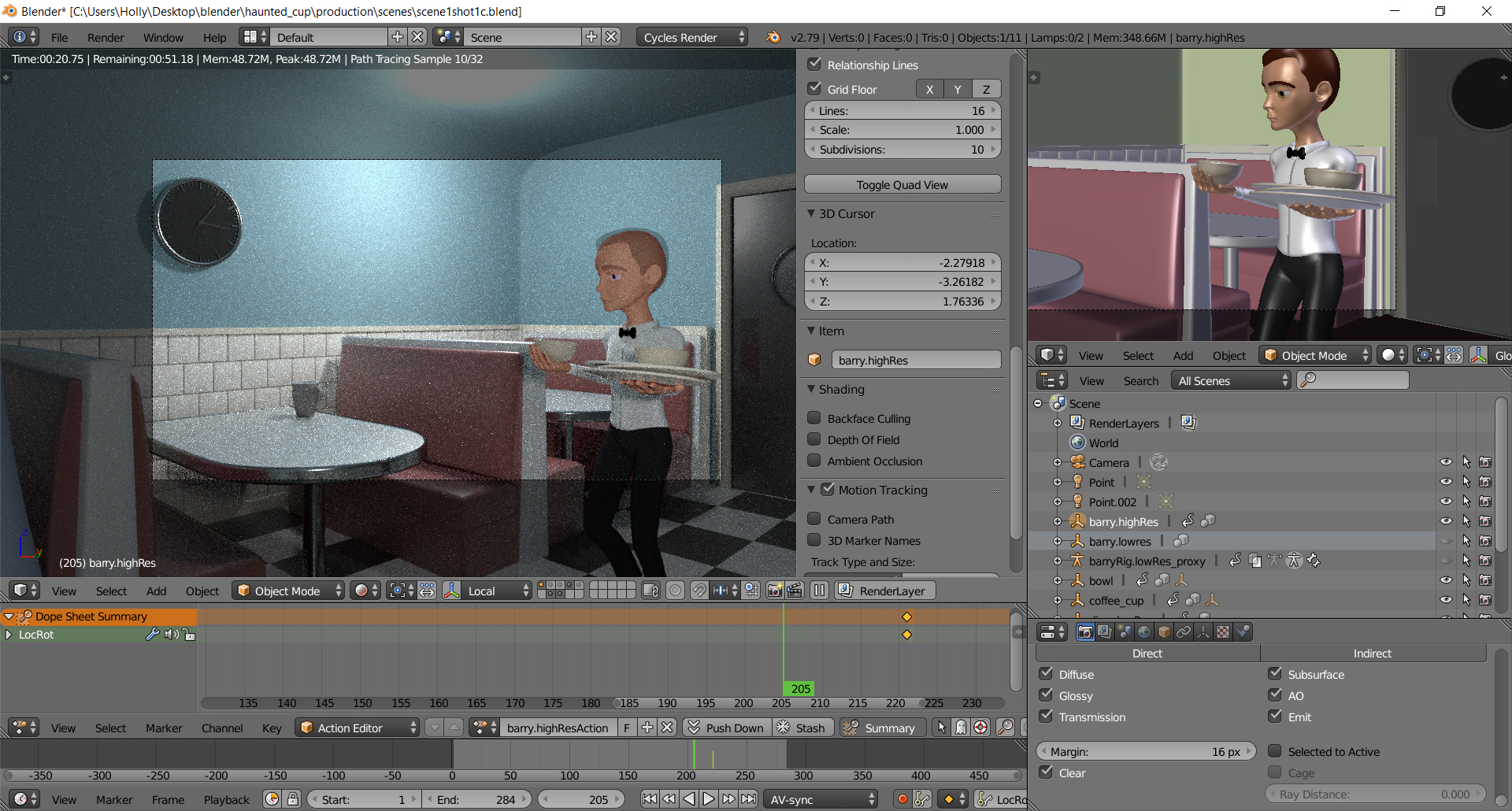 Render issue using animation toolkit course files - CG Cookie