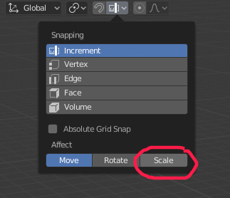 Any idea why I can't snap to a vertex when scaling my selection? - CG Cookie
