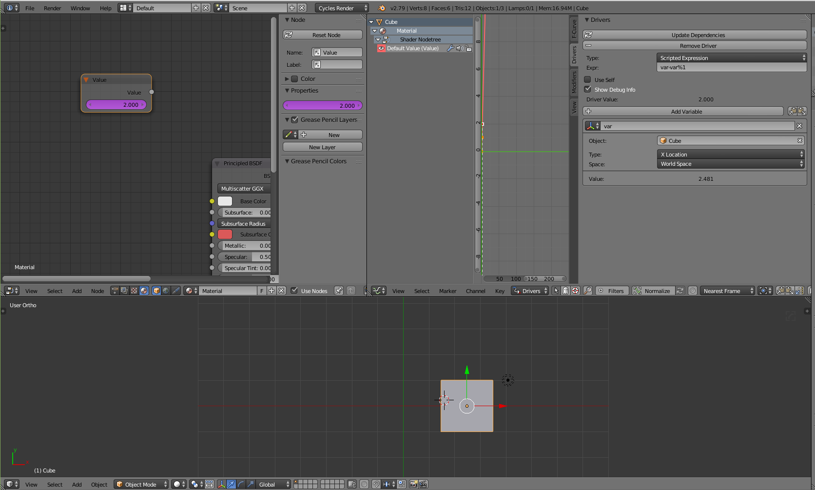 Rig for material value - CG Cookie