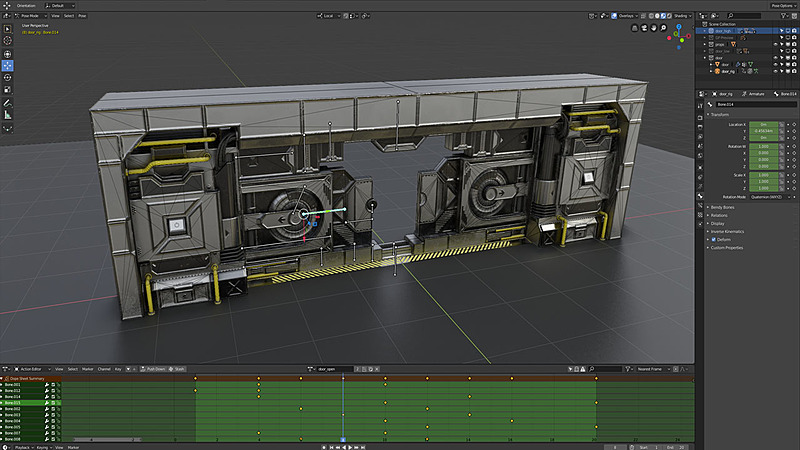 Animated Sci-Fi Game Environment Creation in Blender 2.8 - CG Cookie
