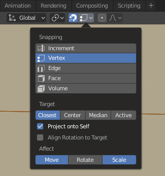 Any idea why I can't snap to a vertex when scaling my selection? - CG ...
