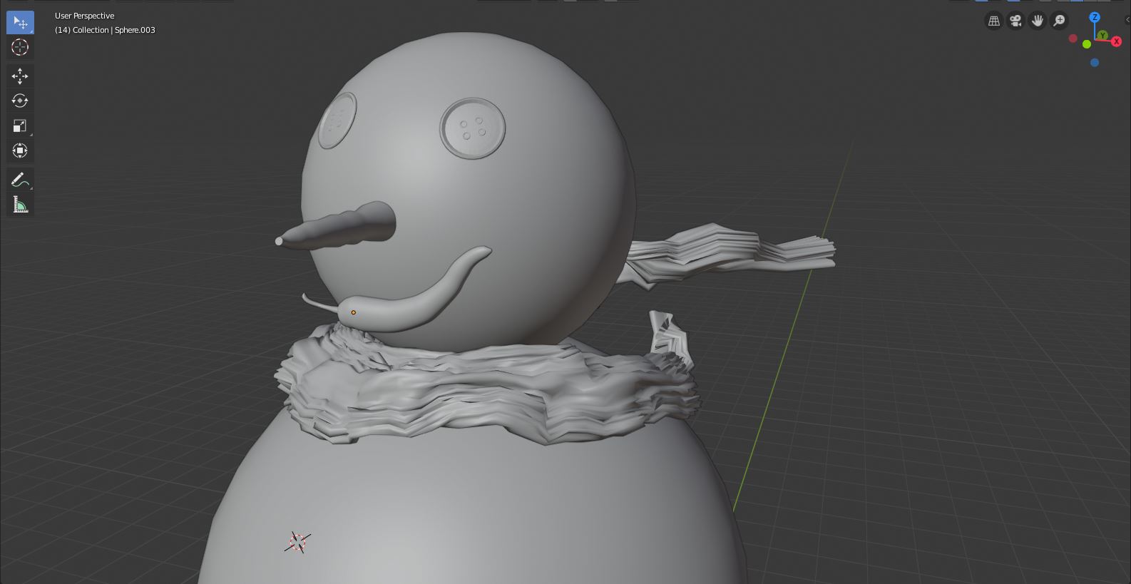 It's getting chilly around here.. (My snowman model in blender 2.8 ...