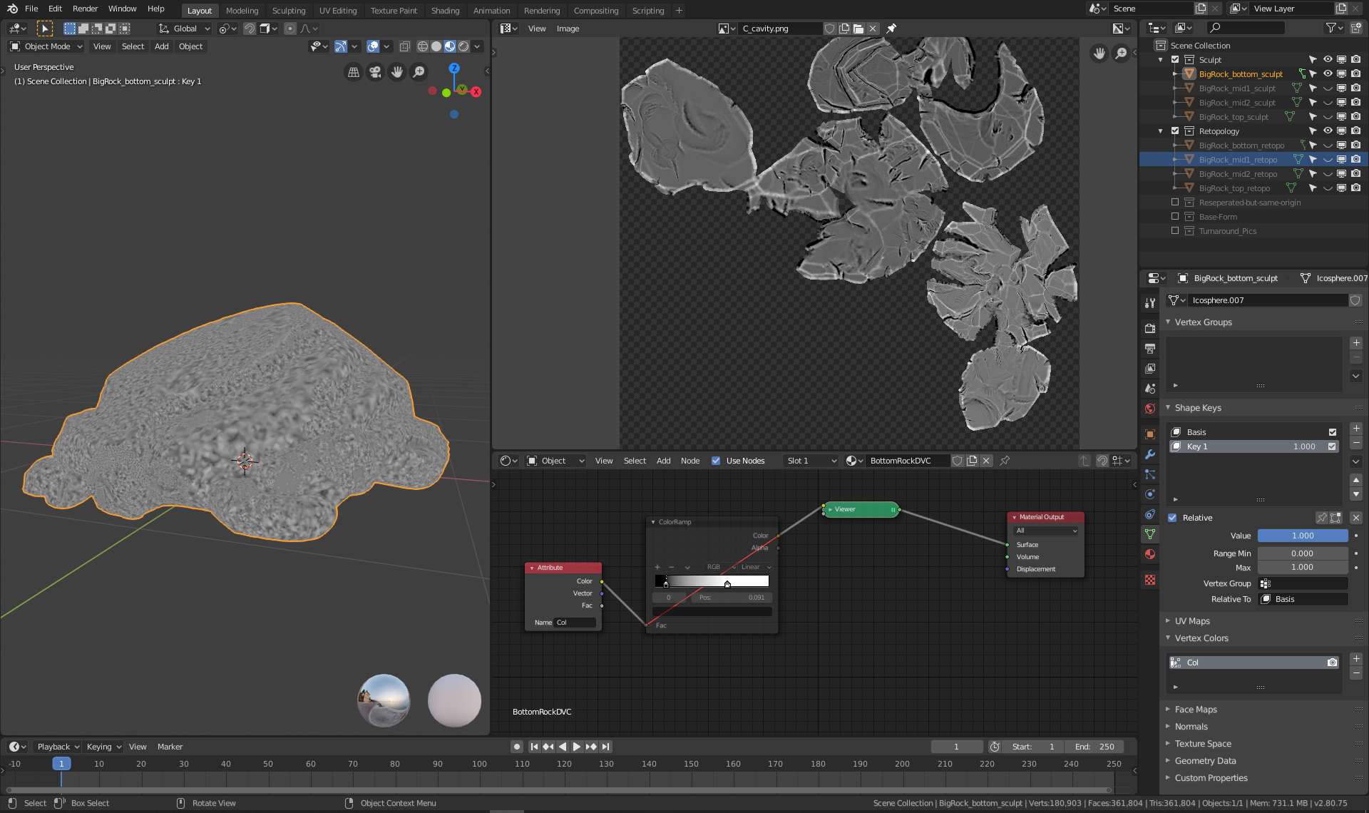 Xnormal Cavity Map Generation Props Art