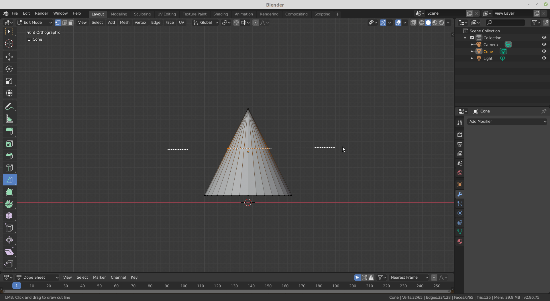 How to add edge loop on cone ? - CG Cookie