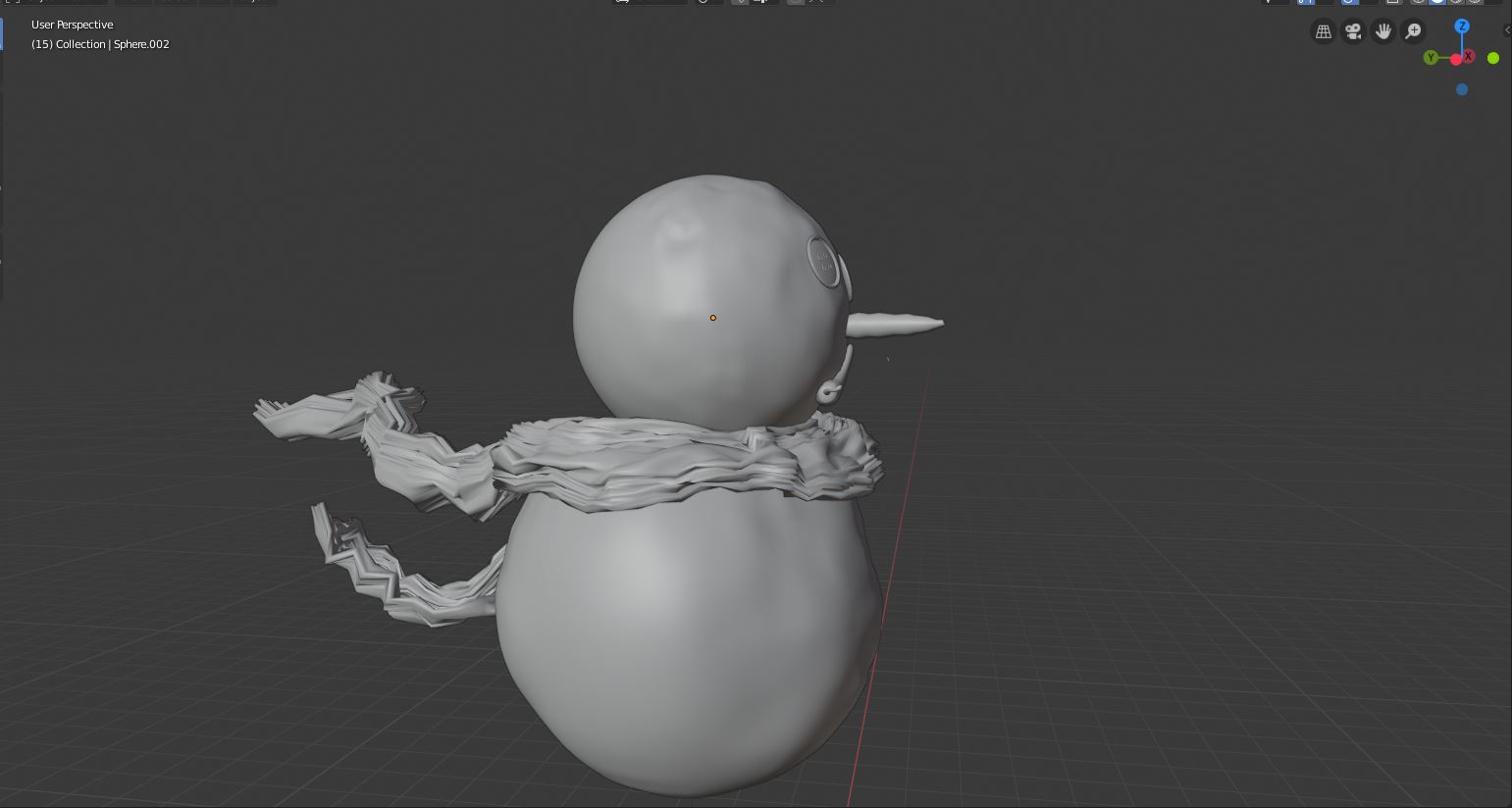 It's getting chilly around here.. (My snowman model in blender 2.8 ...