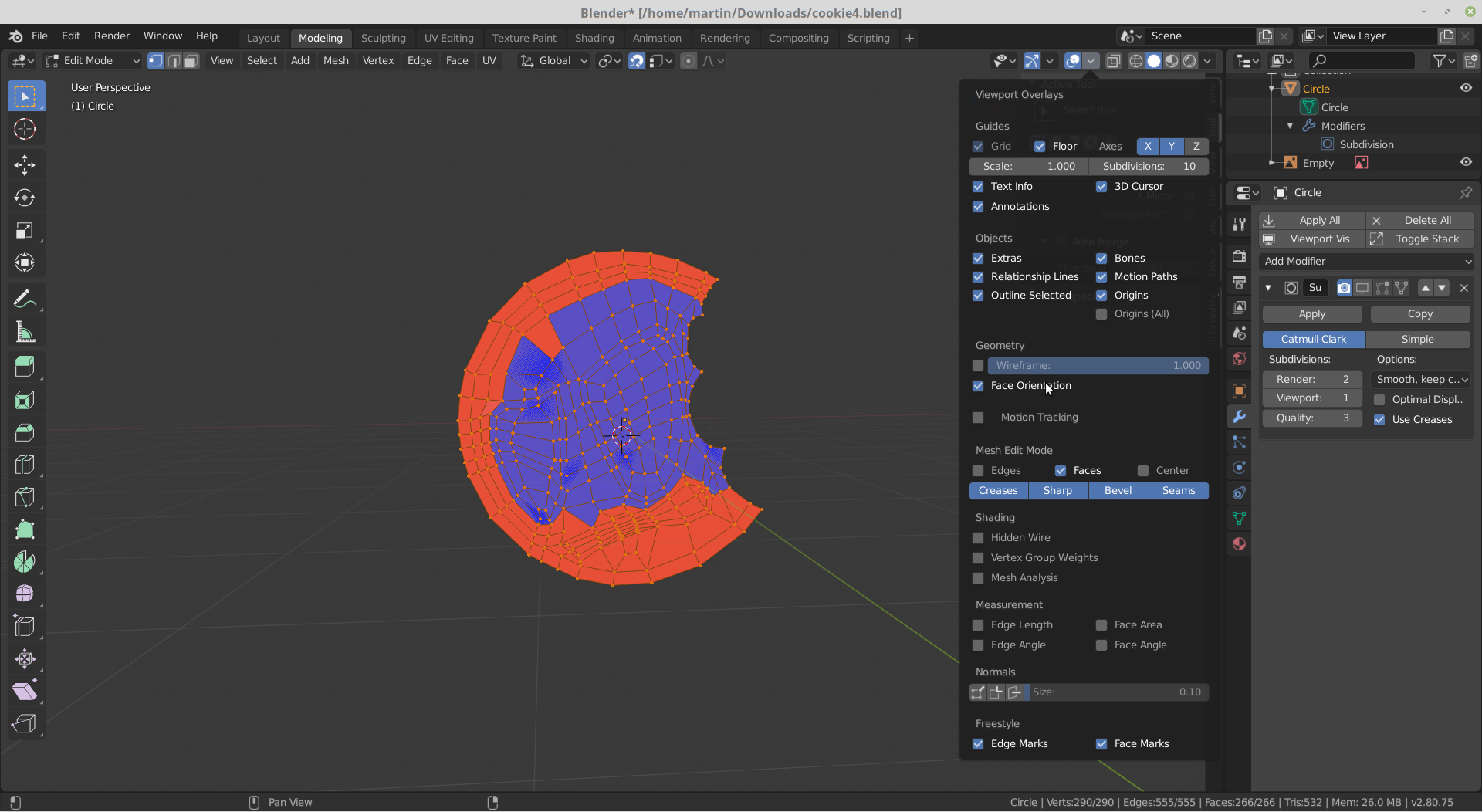 How to remove overlapping faces ? - CG Cookie