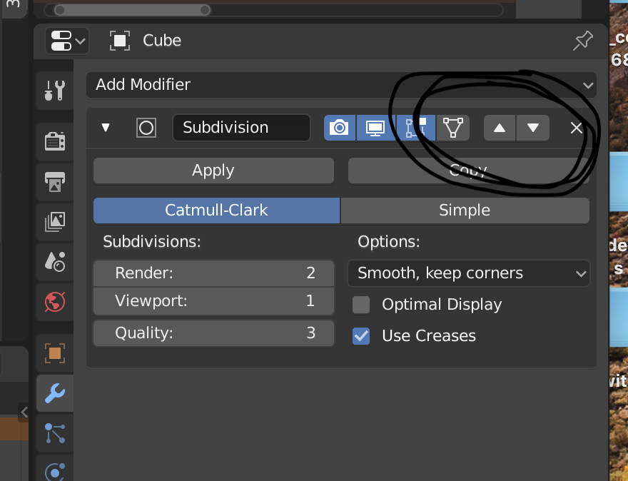 how do i change the order of the modifiers - CG Cookie