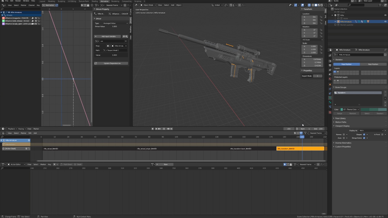Animating First Person Character Weapons In Blender Learn Blender Online 3d Tutorials With