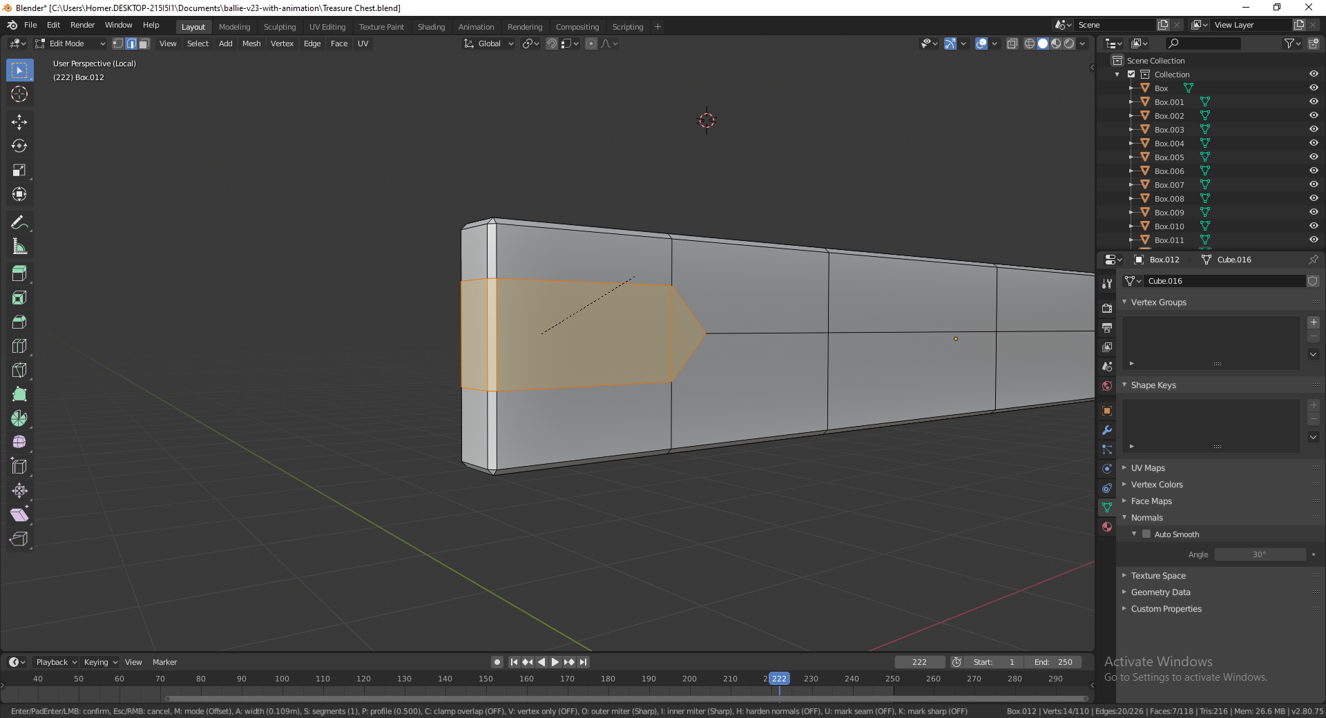 Edge Loop Disappearing when beveled - CG Cookie