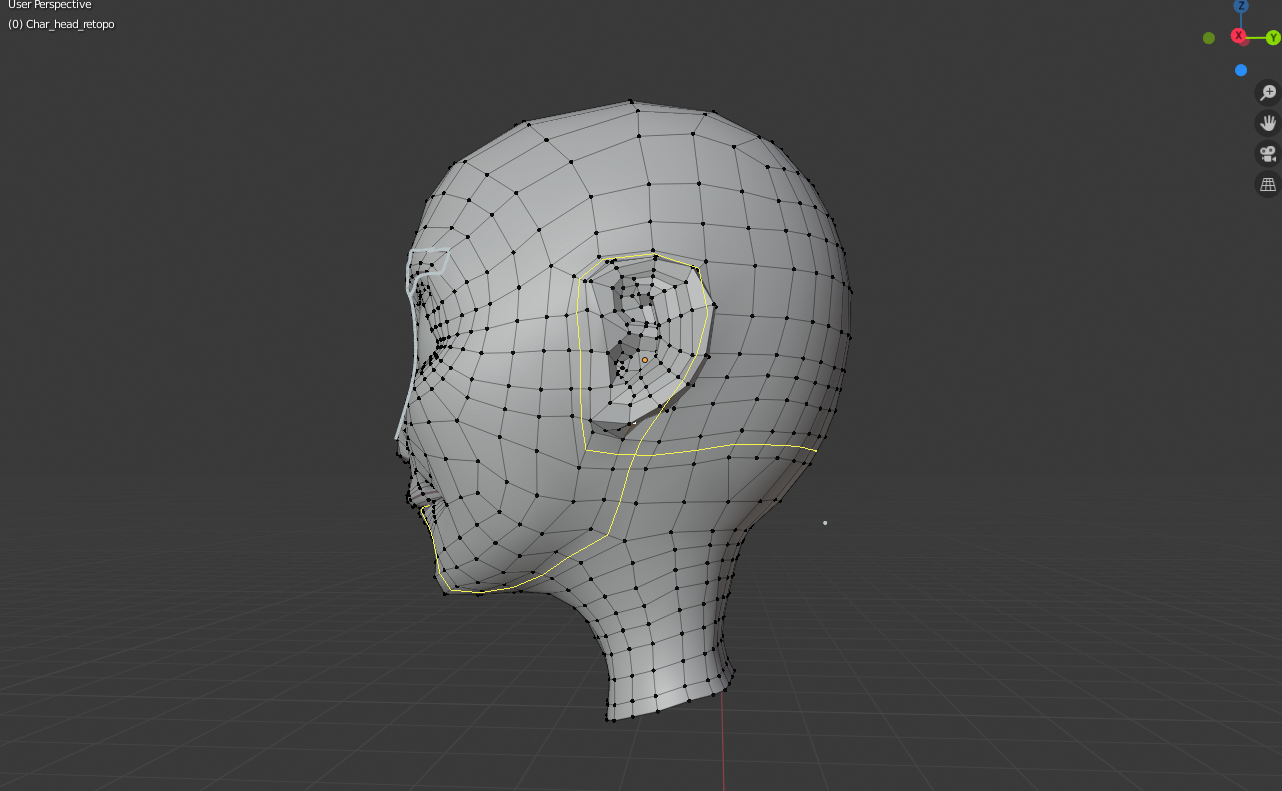 Strange loops after finishing ear retopology - CG Cookie